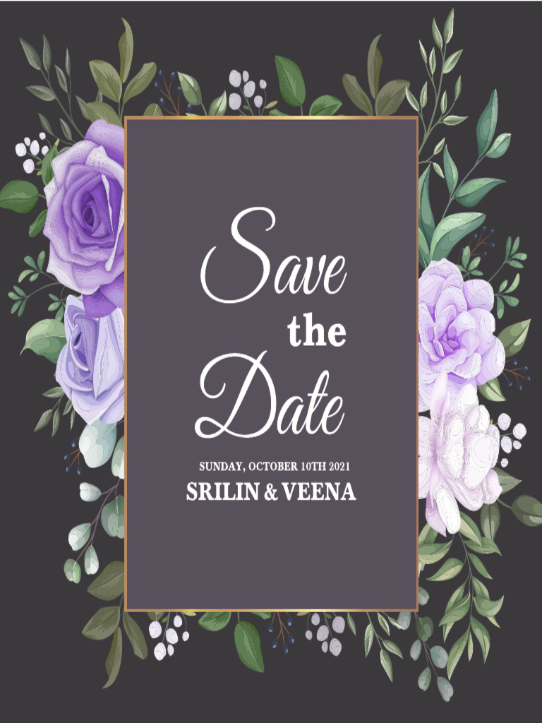 Wedding Invitation Srilin & Veena - 2 - Compressed | PDF