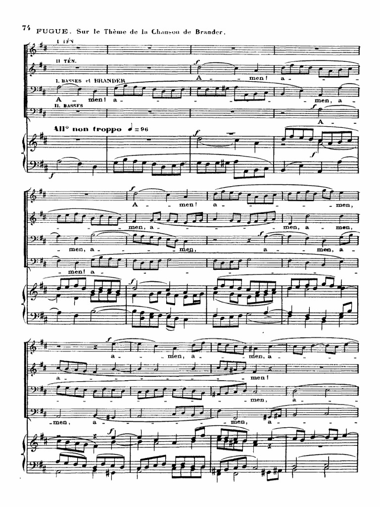 Berlioz - Extrait Damnation (Amen) | PDF