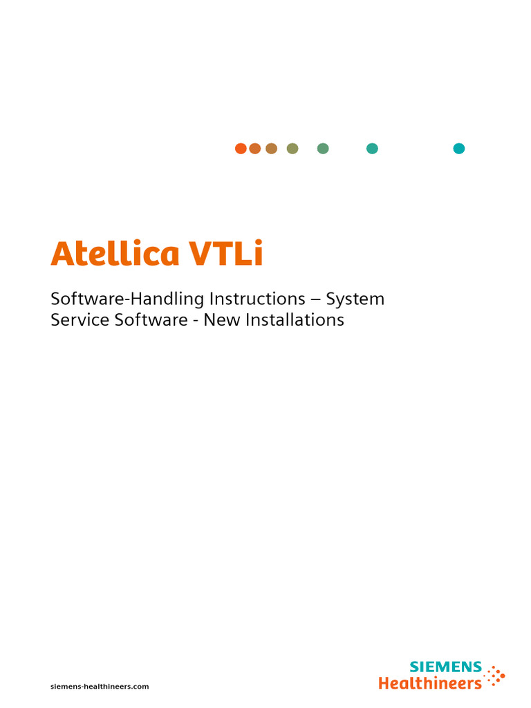 Atellica VTLi Software-Handling Instructions - System Service Software ...