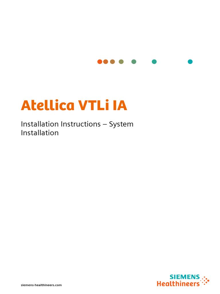 Atellica VTLi IA Installation Instructions - System Installation | PDF ...