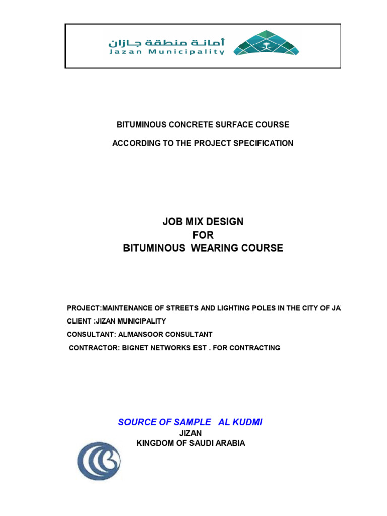 Bituminous Wearing Course Specification | PDF | Pedestrian ...