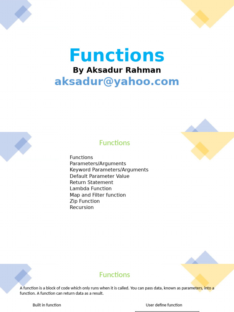 2024-02-02T17-09-04.518Z-Day-4 - Functions | PDF | Anonymous Function | Parameter (Computer ...