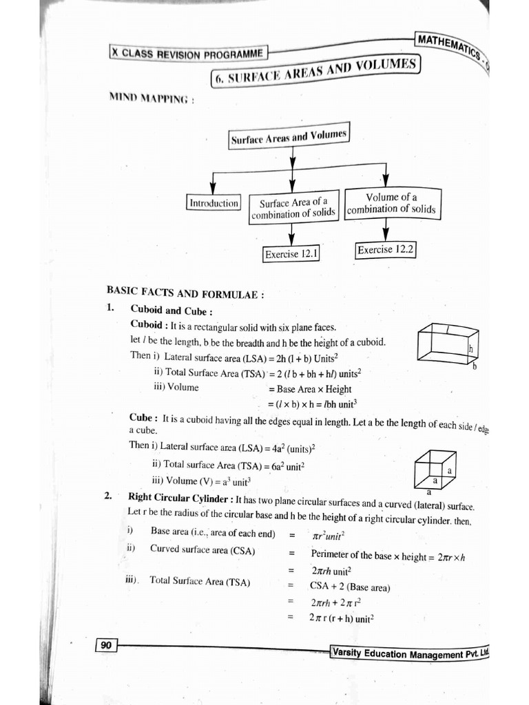 Surface Area and Volume | PDF