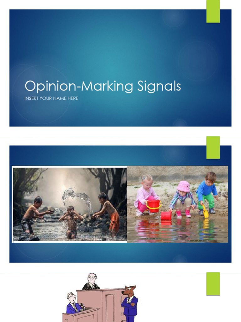 ENG8 Q2 W2 3 Opinion Marking Signals | PDF | Self-Improvement | Wellness