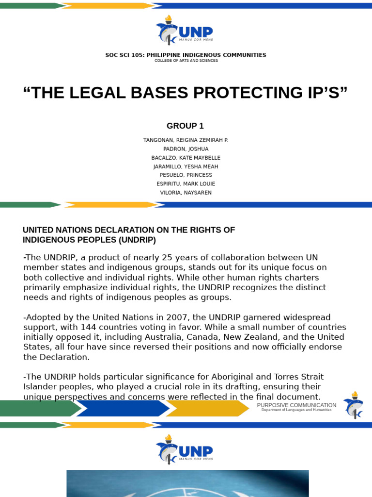 UNDRIP and IPRA Law | PDF | Indigenous Peoples | Justice