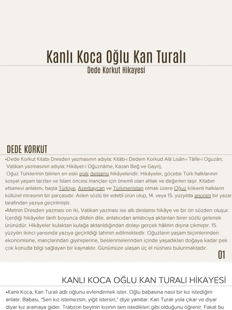 Kanlı Koca Oğlu Kan Turalı | PDF
