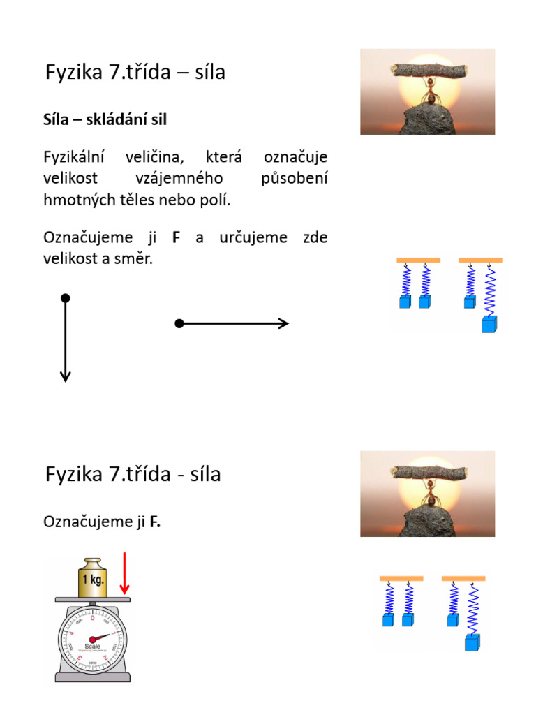 Fyzika 7 2 Sila 2c | PDF