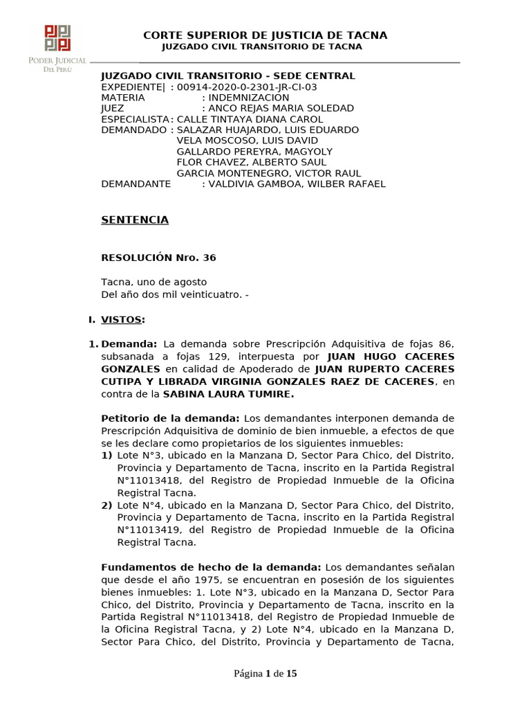 Proyecto Exp. 02022-2018 | PDF | Posesión (Ley) | Propiedad