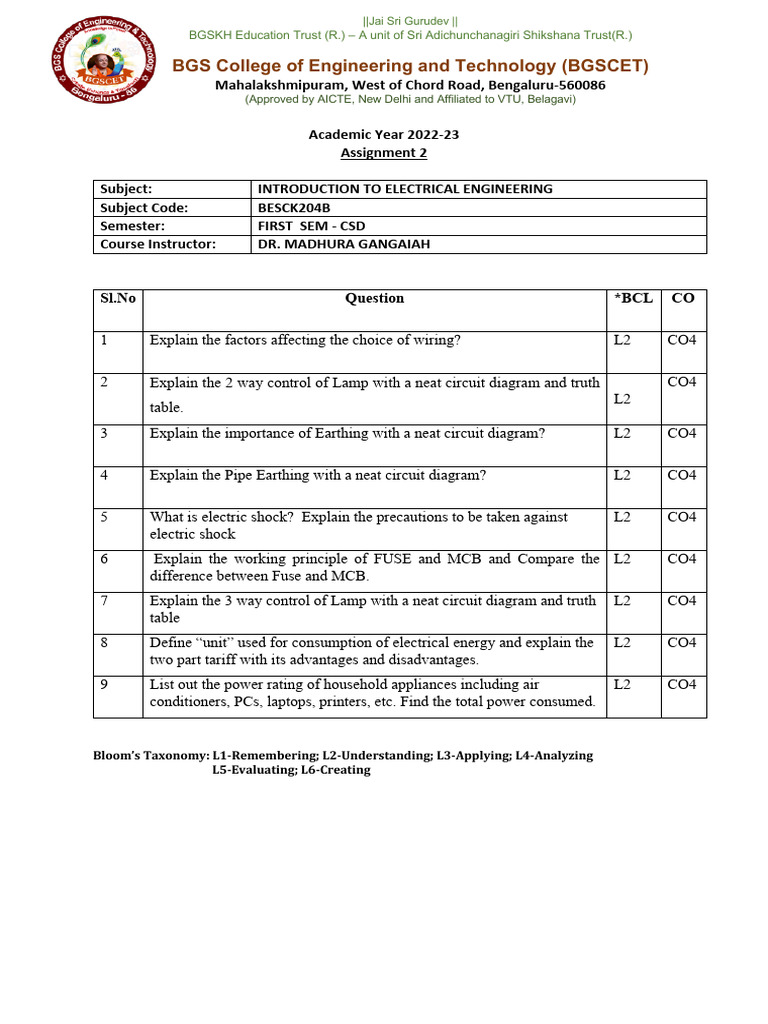 Electrical Assignment2 Pdf Science Mathematics Technology