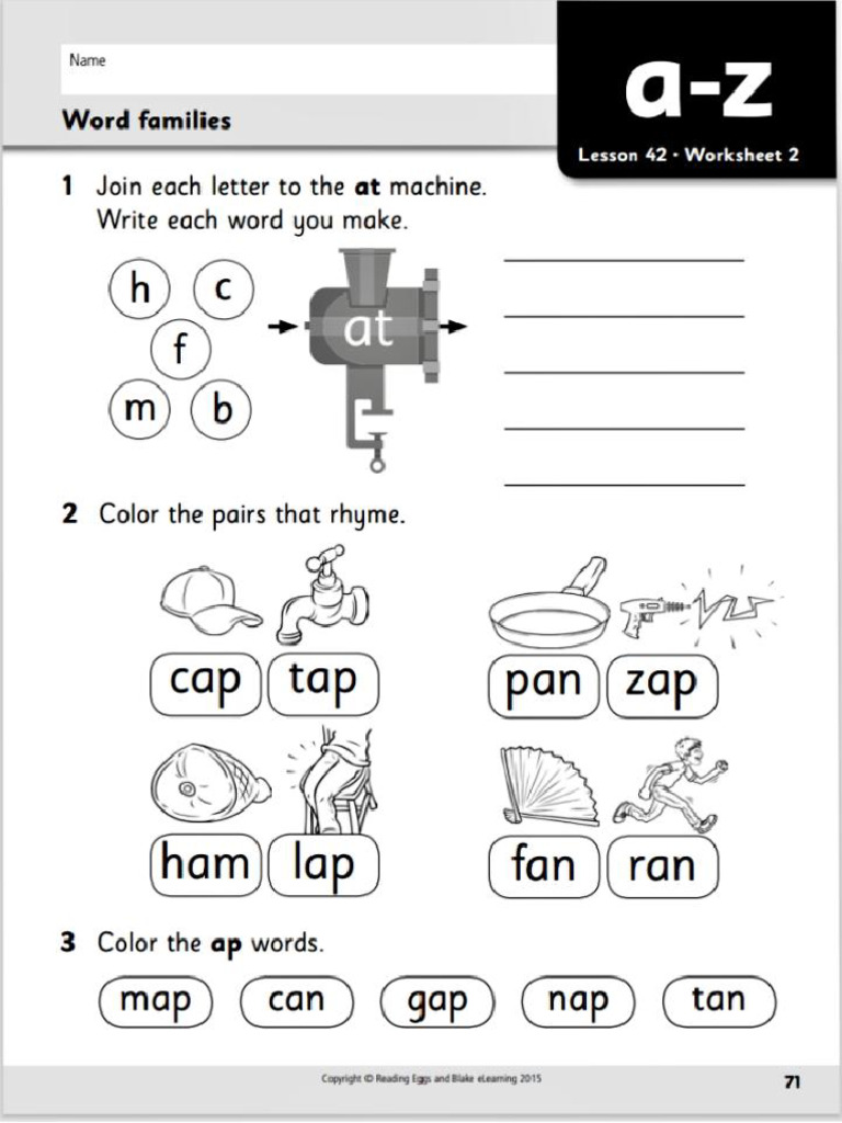 kg3 worksheets | PDF