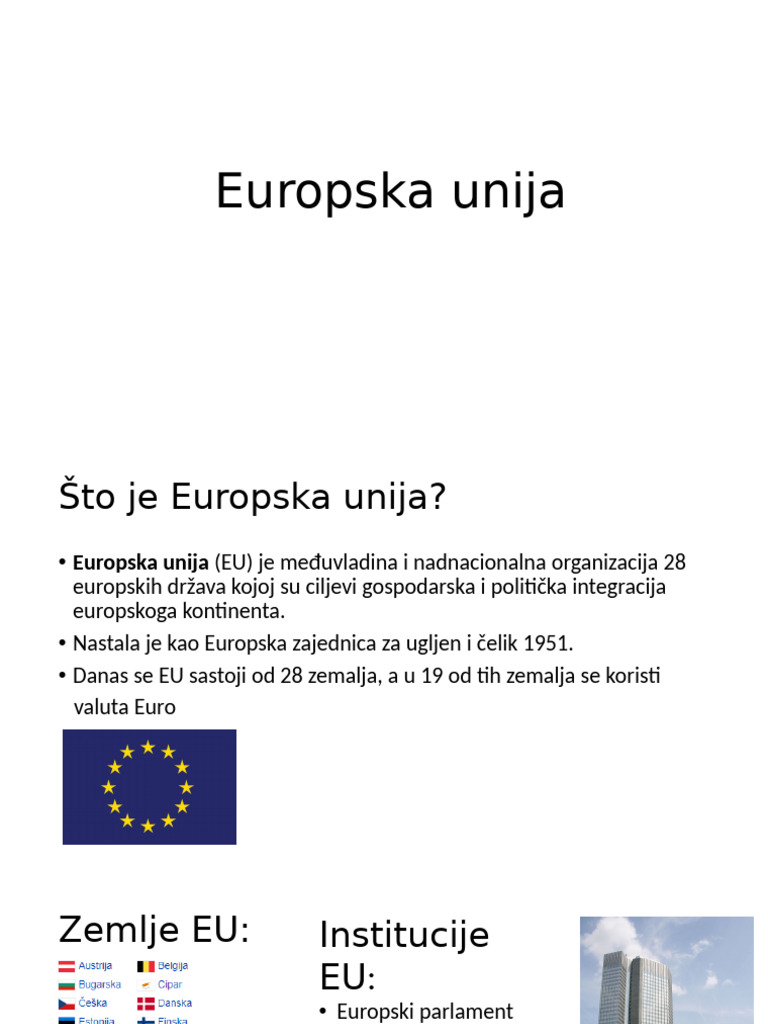 Europska Unija | PDF