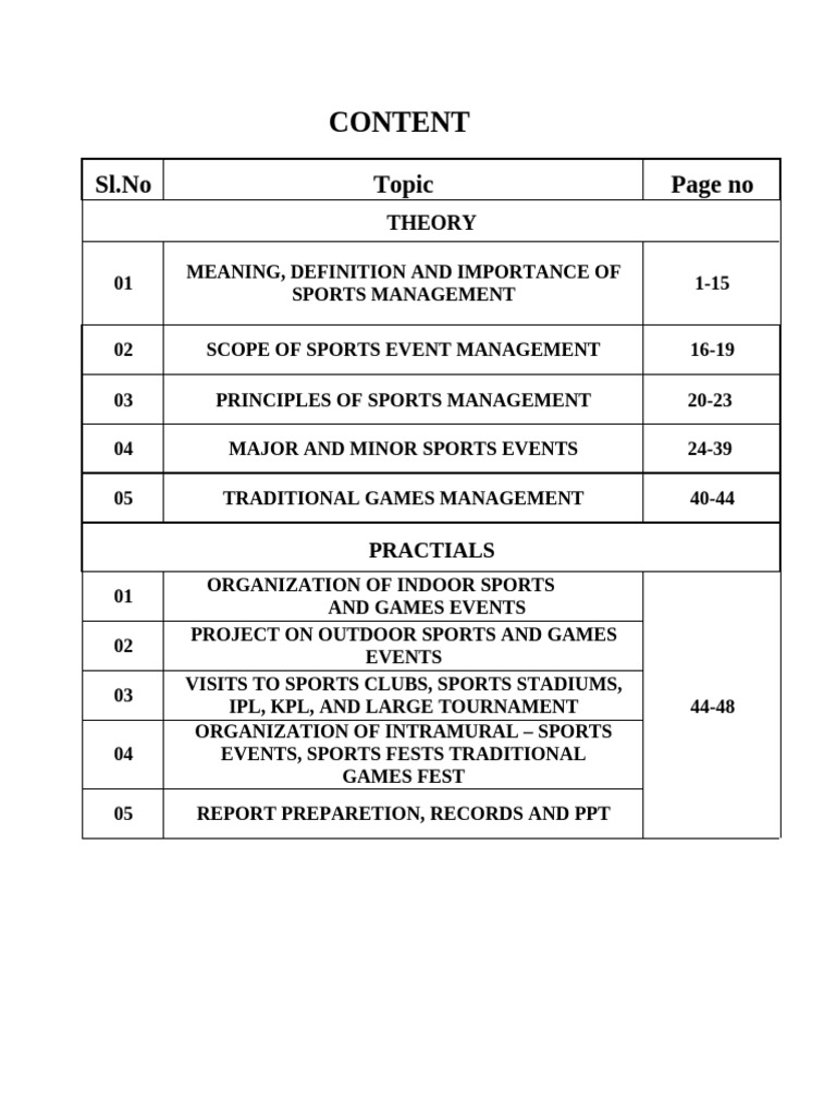 Sports Event Management Final Book - SIMS | PDF | Olympic Games