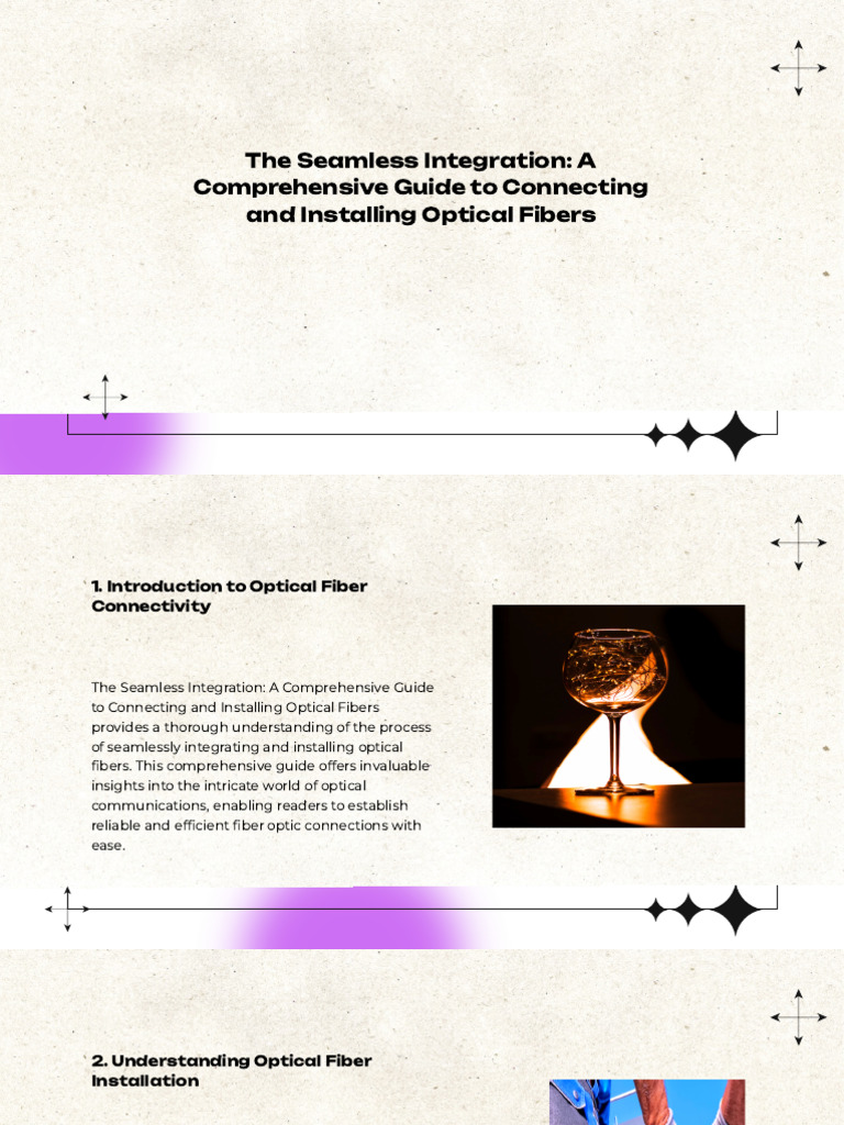 Optical Fiber Installation Guide | PDF | Optical Fiber | Computer Network