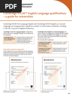 Cefr Levels For Cambridge Igcse English Language As A Second Language ...