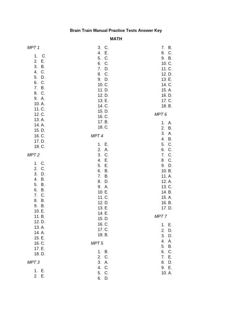 BT Answer Keys | PDF | Science & Mathematics | Computers