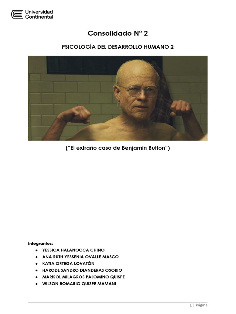 Caso Benjamin Button | PDF | Adultos | Las emociones