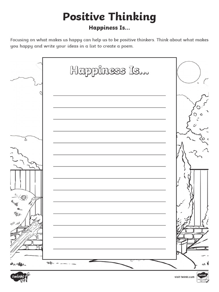 Happiness Is Poem Activity | PDF
