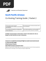 Cabin Crew Announcements Scripts | PDF | Transport Safety | Airliner