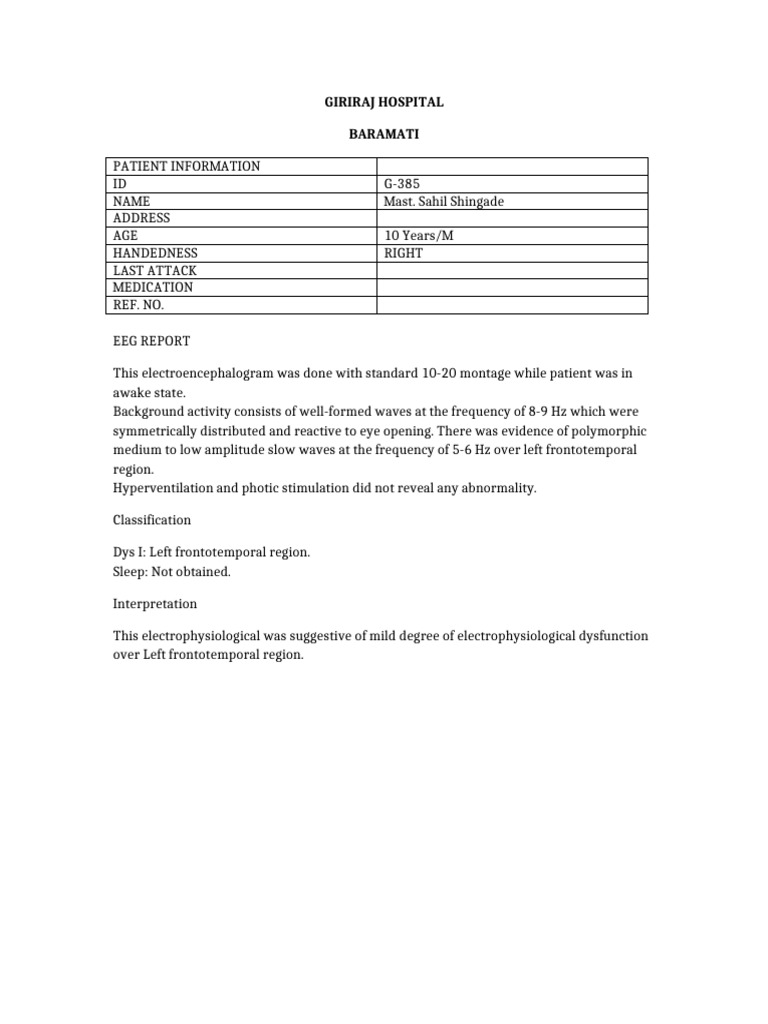 Giriraj Hospital Report Final | PDF