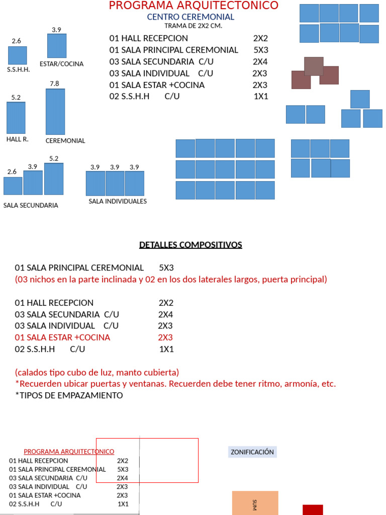 Programa Arquitectónico Centro Ceremonial | PDF