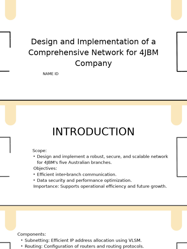 4JBM Network Design Presentation | PDF | Computer Network | Ip Address 4JBM Network Design Presentation | PDF | Computer Network | Ip Address