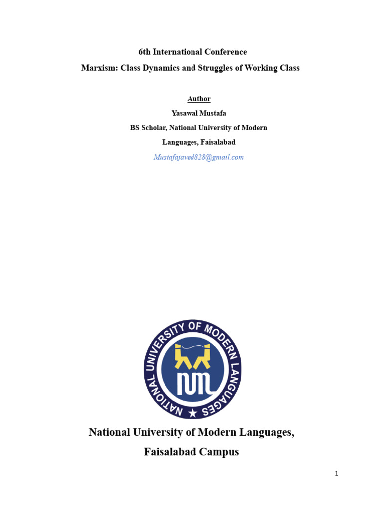 Marxism (Research Project) 1 | PDF | Marxism | Capitalism