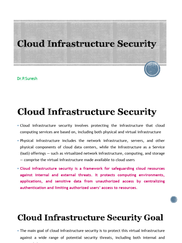 Cloud Infrastructure Security Overview | PDF | Cloud Computing | Security