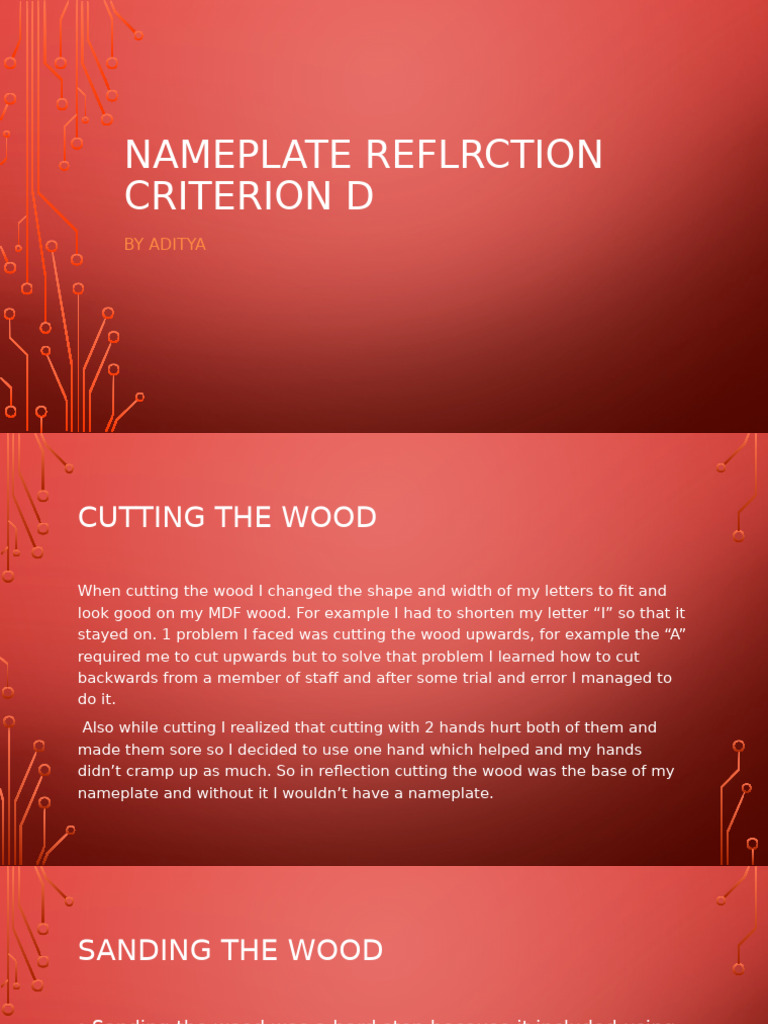 Name Plate Reflection. | PDF