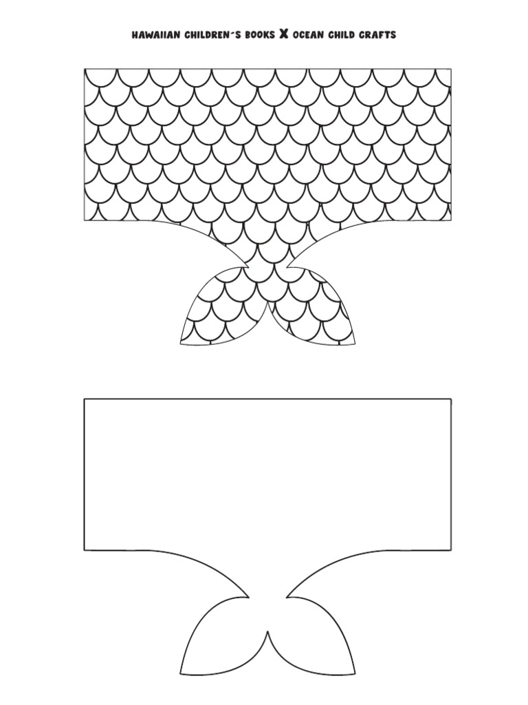 Mermaid Tail Printable | PDF