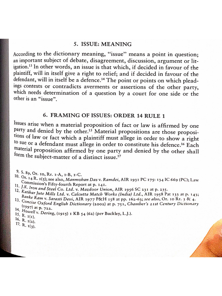 Framing of Issues | PDF