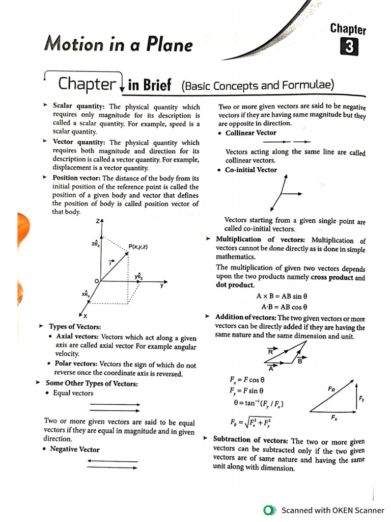 Phy CH-3 Cbse | PDF