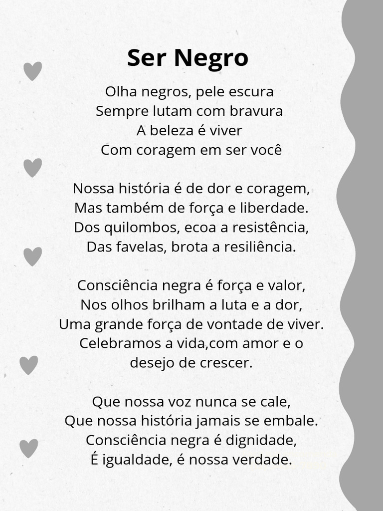 Poema, Consciência Negra - 20241029 - 104855 - 0000 | PDF | Direito