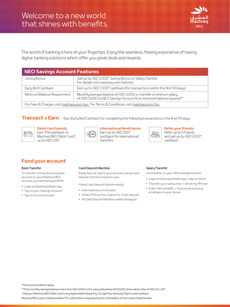 Neo Savings Account | PDF | Credit Card | Debit Card
