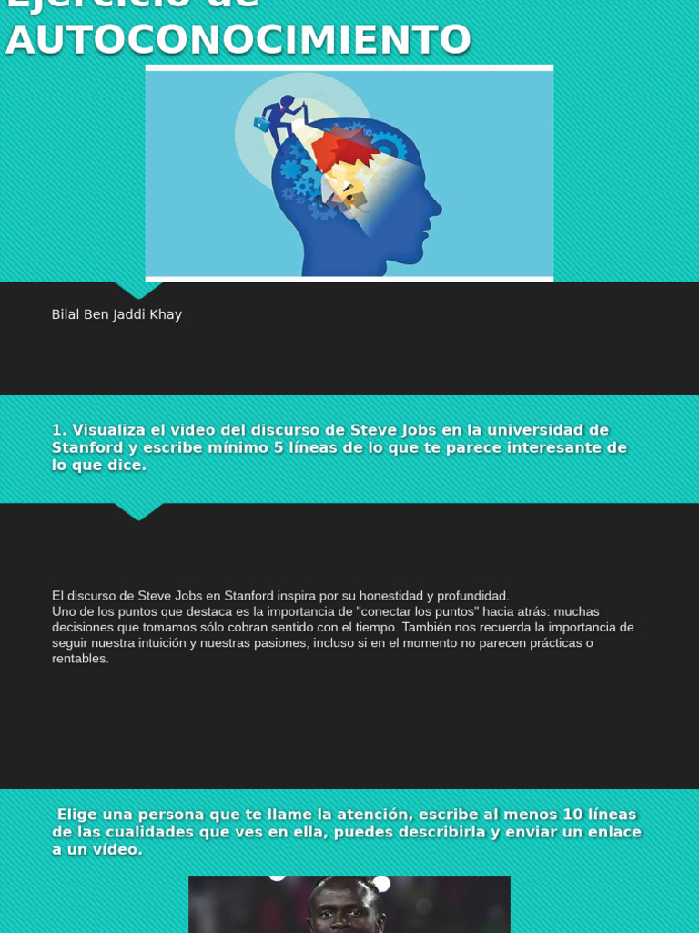 Ejercicio de AUTOCONOCIMIENTO | PDF | Desarrollo personal | Sicología