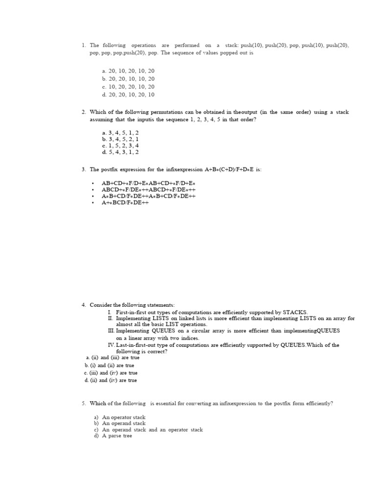 GATE Questions On DSA | PDF | Pointer (Computer Programming ... GATE Questions On DSA | PDF | Pointer (Computer Programming ...