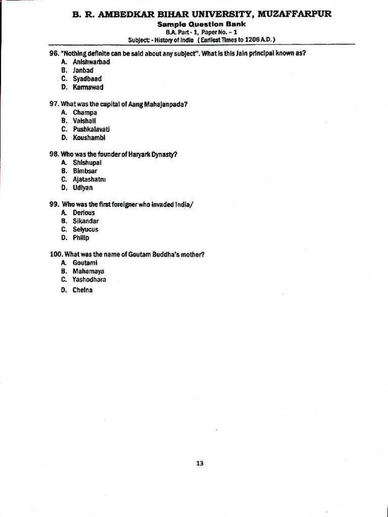 History Paper I | PDF