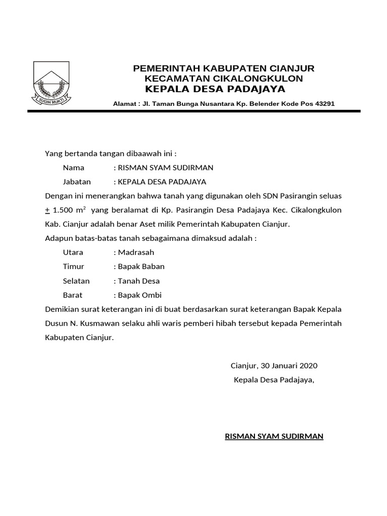 Yang Bertanda Tangan Dibaawah Ini | PDF