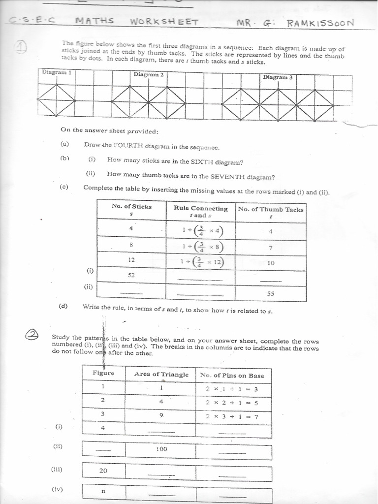 Logic and Sequences Worksheet 2 | PDF