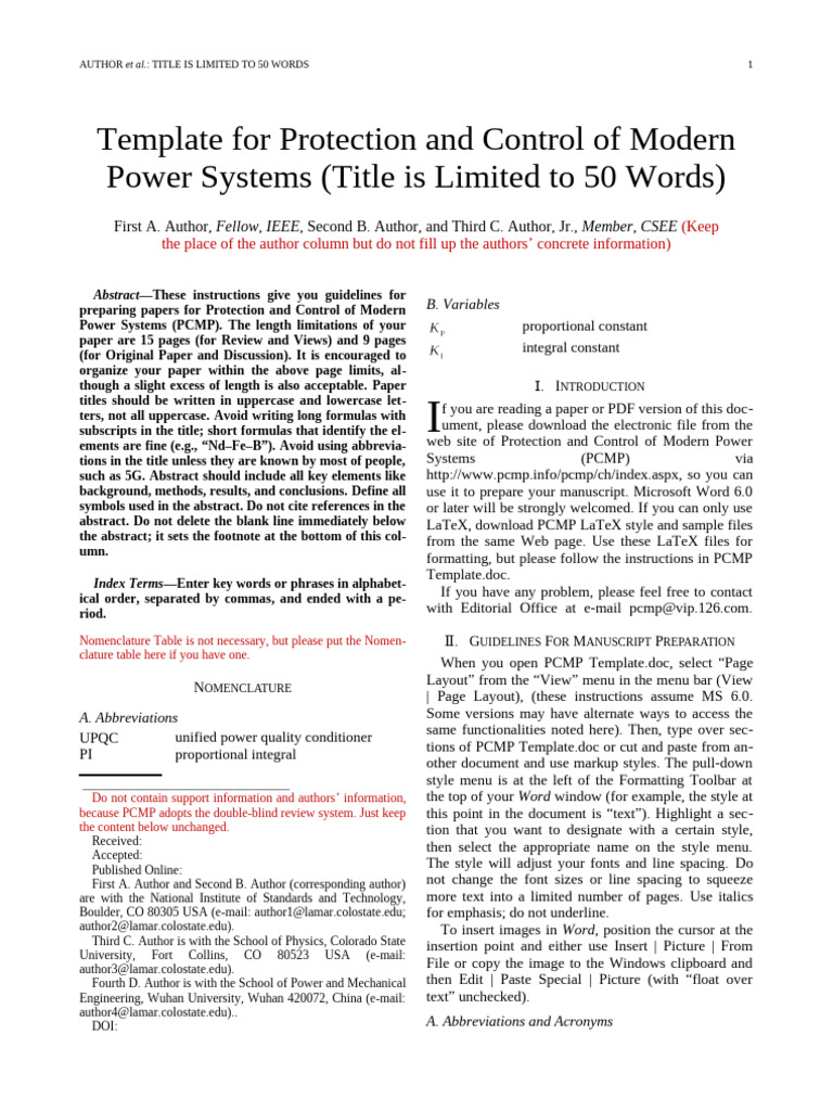 Pcmp Word Template | PDF
