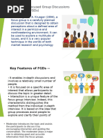 Focus Group Discussion Flow Guide | PDF | Focus Group | Human Communication
