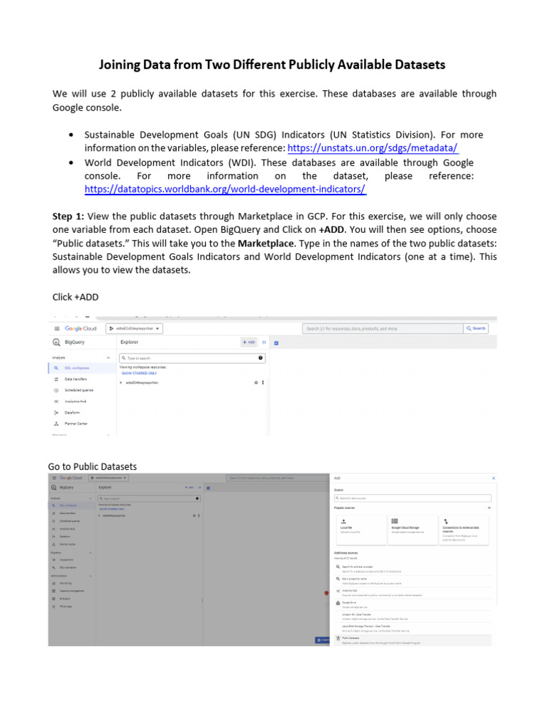 10joining Data From Two Different Publicly Available Datasets | PDF | Data Set | Data