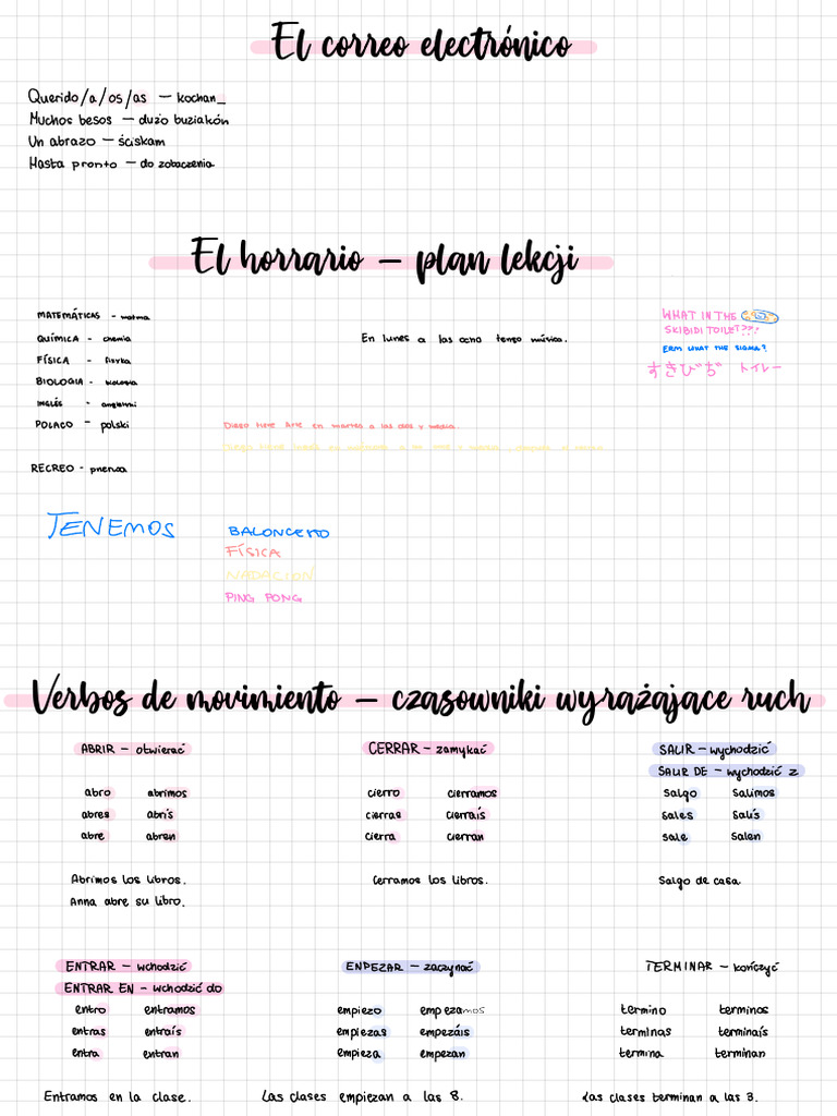 Hiszpański Slowka 2. | PDF