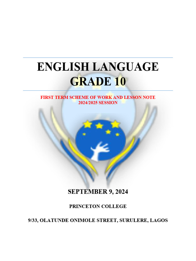 1st Term Grade10 English | PDF | Speed Reading | Noun