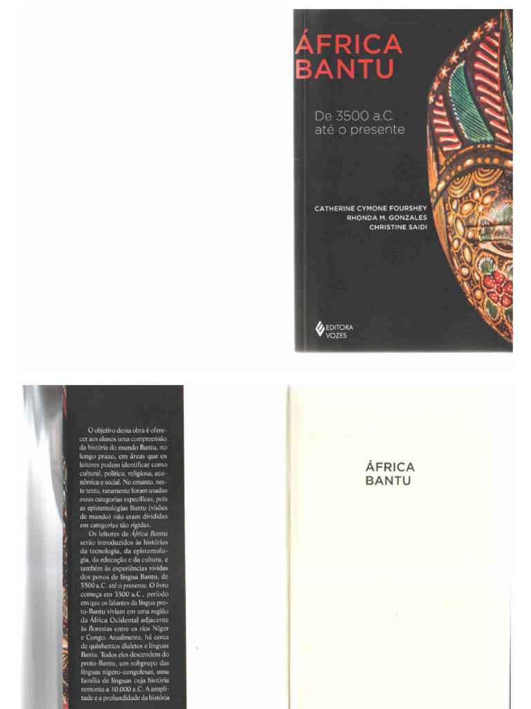 FOURSHEY, Catherine C. Et Alia (2021) África Bantu. de 3500 Ac Até o ...