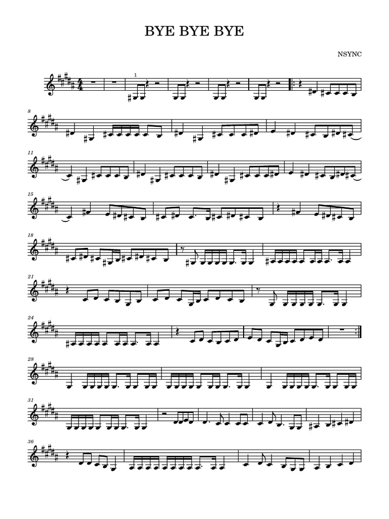 Bye Bye Bye | PDF