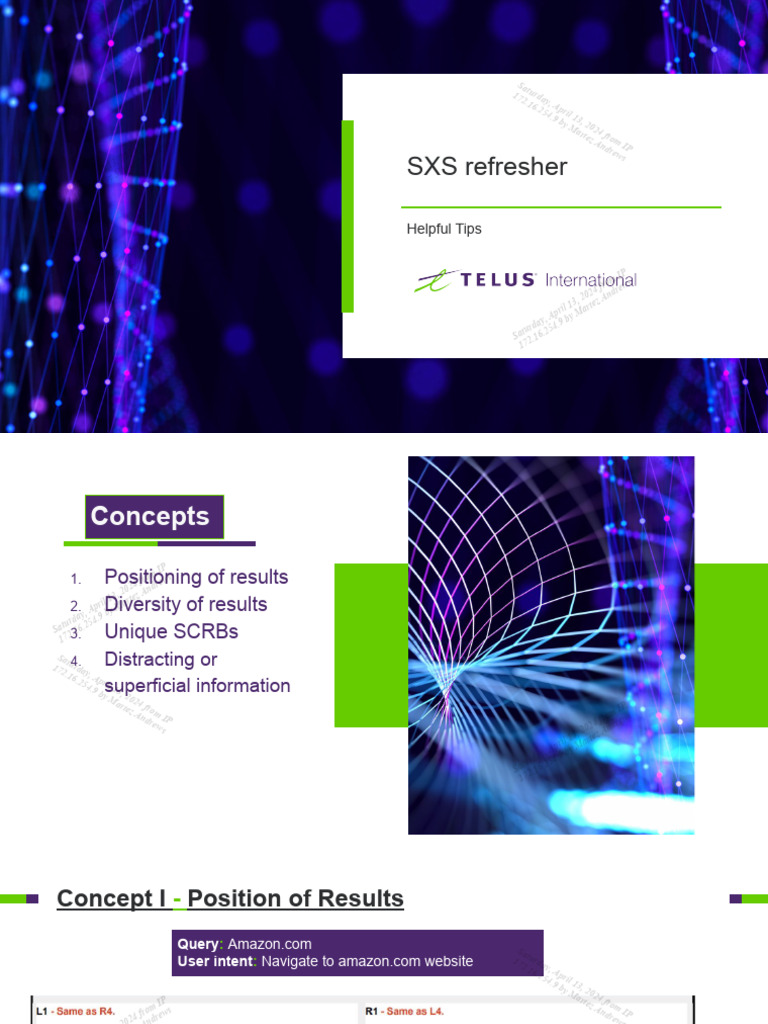 SXS Refresher | PDF | Internet | Cyberspace