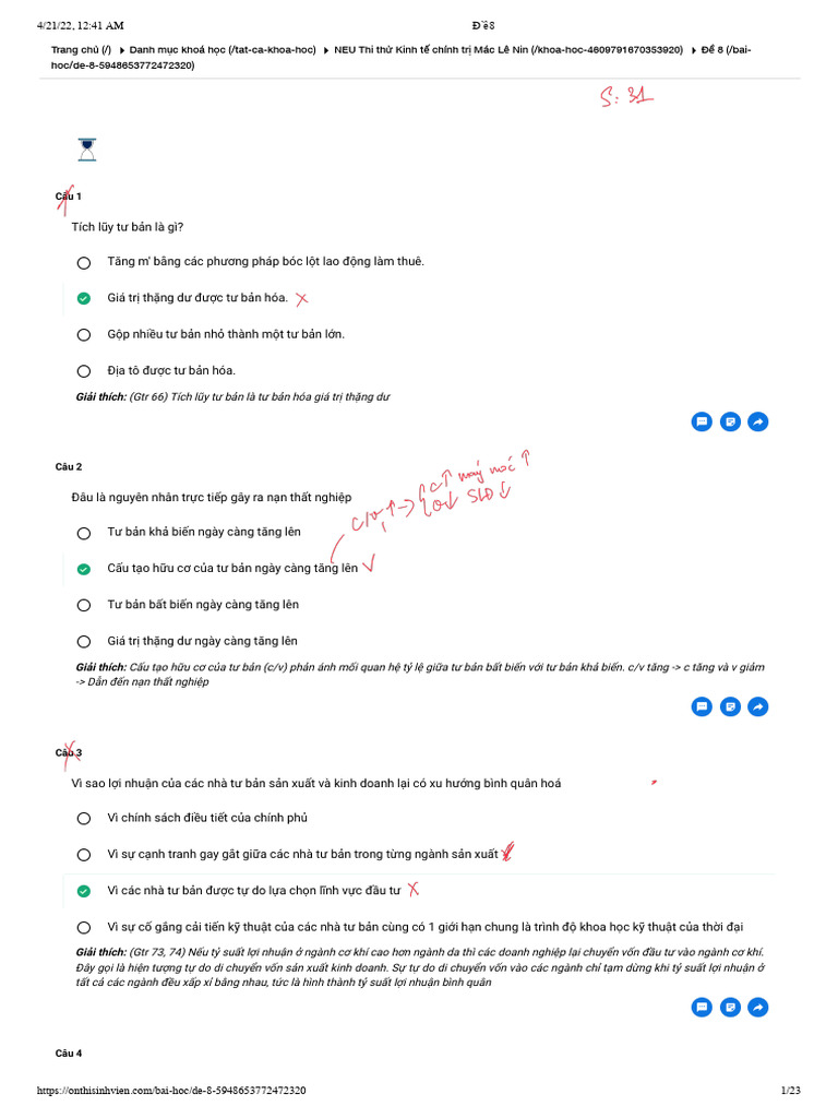 0 Đề 8 KTCT | PDF