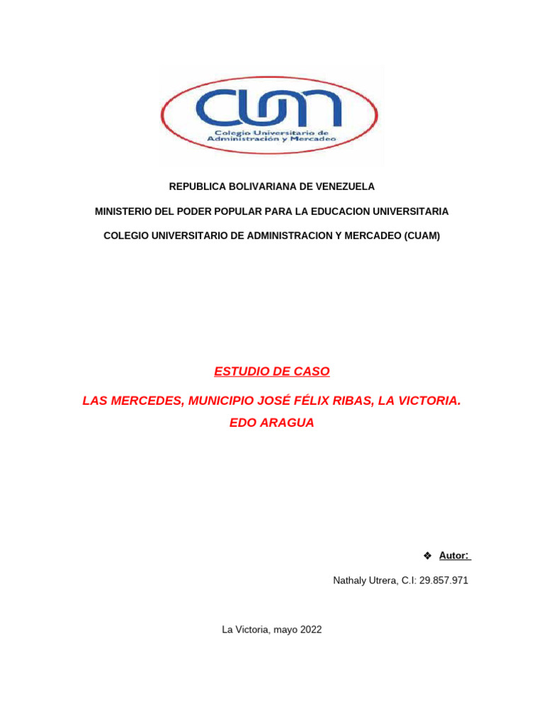 Estudio de Caso Nathaly | PDF | Venezuela