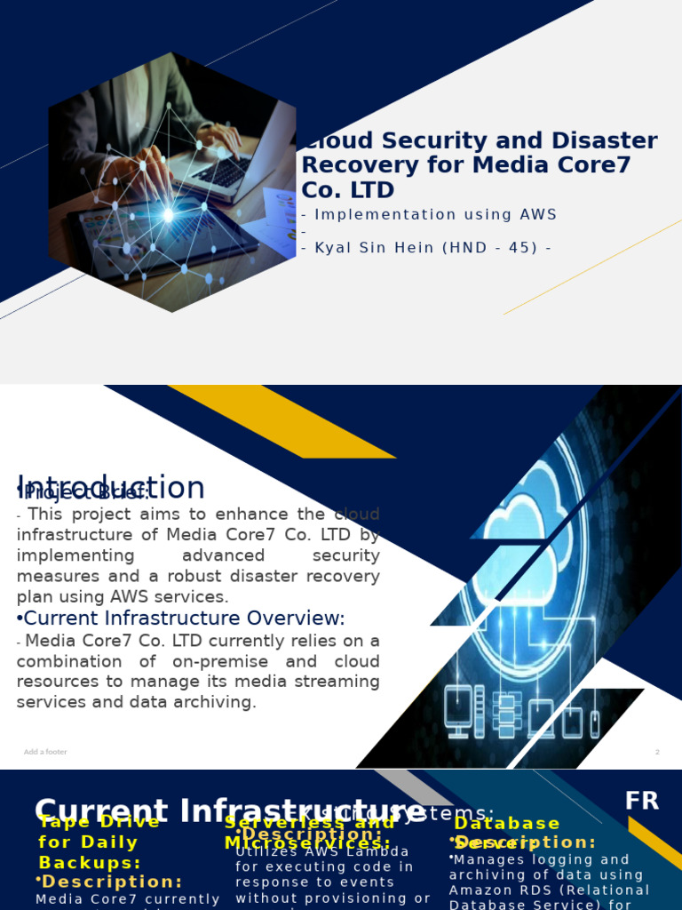Cloud Security and Disaster Recovery For Media Core7 | PDF | Security | Computer Security