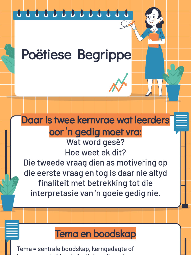 Poëtiese Begrippe Oulike Uitleg en Slides | PDF